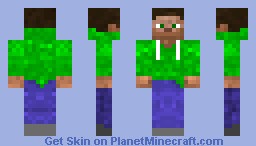 Steve with black hoodie Minecraft Skin