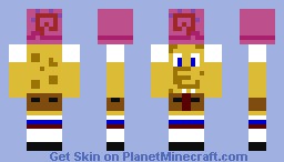 Spongebob (with gary on head) Minecraft Skin