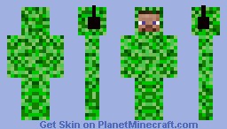 Steve in Creeper DJ Suit Minecraft Skin