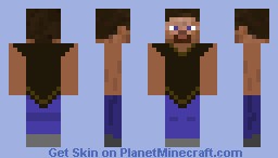 Steve...In a Poncho Minecraft Skin
