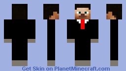 Steve in suit Minecraft Skin