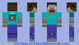 Metal Steve Minecraft Skin