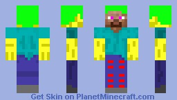 Funny colour steve! Minecraft Skin