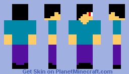 Emo steve Minecraft Skin