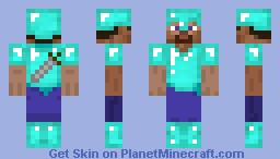 Steve the swordsman Minecraft Skin