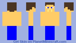 guy without a shirt Minecraft Skin