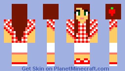 Strawberry Girl Minecraft Skin