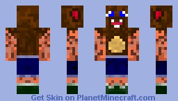 BEARMAN"!!! Minecraft Skin