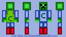 Super Creeper Minecraft Skin