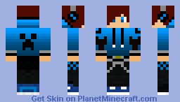 Emo boy with head phones Minecraft Skin