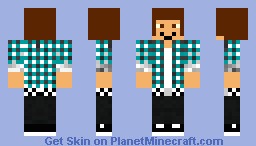The Guy With Blue Shirt Minecraft Skin