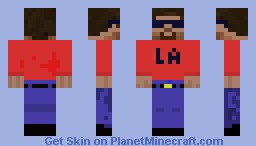 Steve in L.A. Minecraft Skin