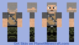 Grizzled Wasteland Survivor Minecraft Skin