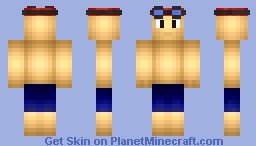 Swimmer [Goggles Up] Minecraft Skin