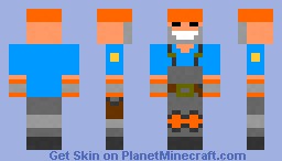 TF2 Engineer BLU Minecraft Skin