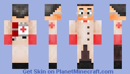 TF2 Doctor With Medpack Minecraft Skin