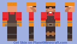 TF2 Red Engineer Minecraft Skin