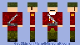 Team Fortress 2 Soldier Skin. Minecraft Skin