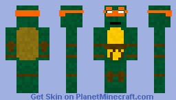Michelangelo (tmnt) Minecraft Skin