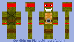 TMNT Raphael (The red one) Minecraft Skin