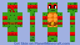 TMNT - Raphael (Red) Minecraft Skin