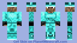 Minecraft Dirt Warrior Skin Teal Armor Minecraft Skin