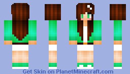 ★βriαηηα★ -Teal Girl Minecraft Skin
