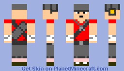 Team Fortress Scout Red Minecraft Skin