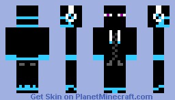 TechnoEnderman (Blue) Minecraft Skin