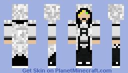 Male Mage - White Overcoat - Blonde Minecraft Skin