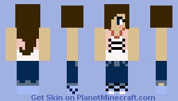 Teen Girl Rocker Minecraft Skin