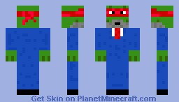 Ninja Turtle w/ Suit and Beard! Minecraft Skin