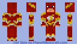 The Flash (My Version: Silver/Gold) Minecraft Skin