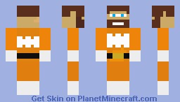 The MIGHTIY Orange Power Ranger Minecraft Skin