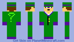 Riddler from Batman Minecraft Skin