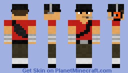 RED Scout Minecraft Skin
