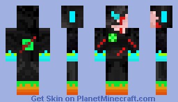 The fallen cyberpunk Minecraft Skin