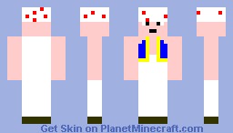 Toad from Mario Minecraft Skin