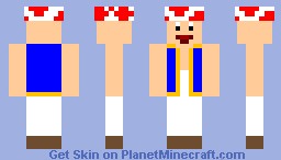 Toad (From Super Mario) Minecraft Skin