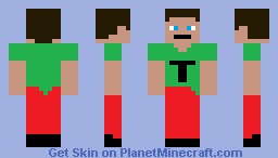 Tobuscus shirt steve Minecraft Skin