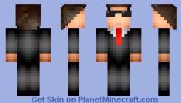 Top secret agent Minecraft Skin