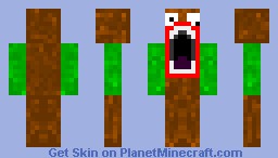 Tree Screamer Minecraft Skin