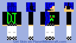 Dj girl Minecraft Skin