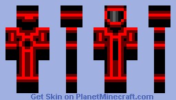 Red Tron Program Minecraft Skin