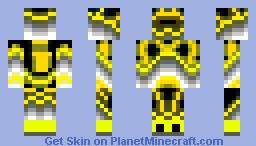 Yellow Tron Minecraft Skin
