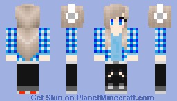 Truie Blue Flannel Minecraft Skin