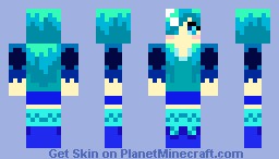 °ღQueen_Of_Chairsღ°Turquoise Girl Minecraft Skin