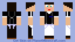 Waiter with Suspenders Minecraft Skin