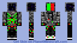 Two face (Green,red) Minecraft Skin