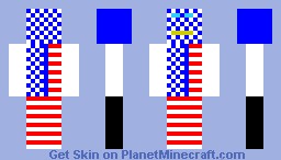 USA Flag Minecraft Skin